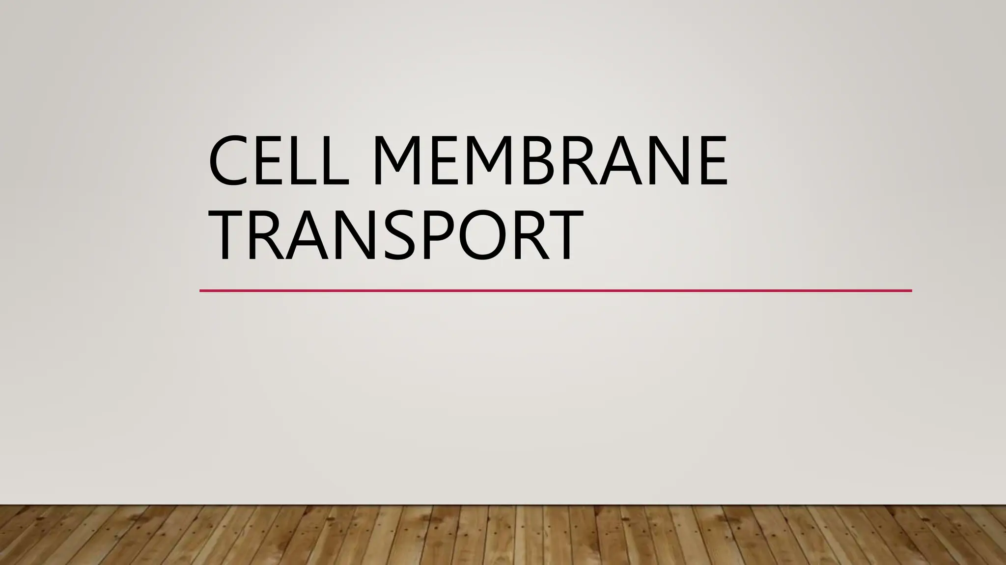 Cell Membrane Transport.pptx | Biological Sciences | Science