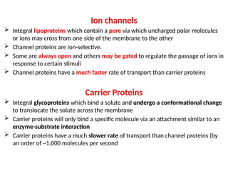 Cell membrane (Transport and structure).pptx