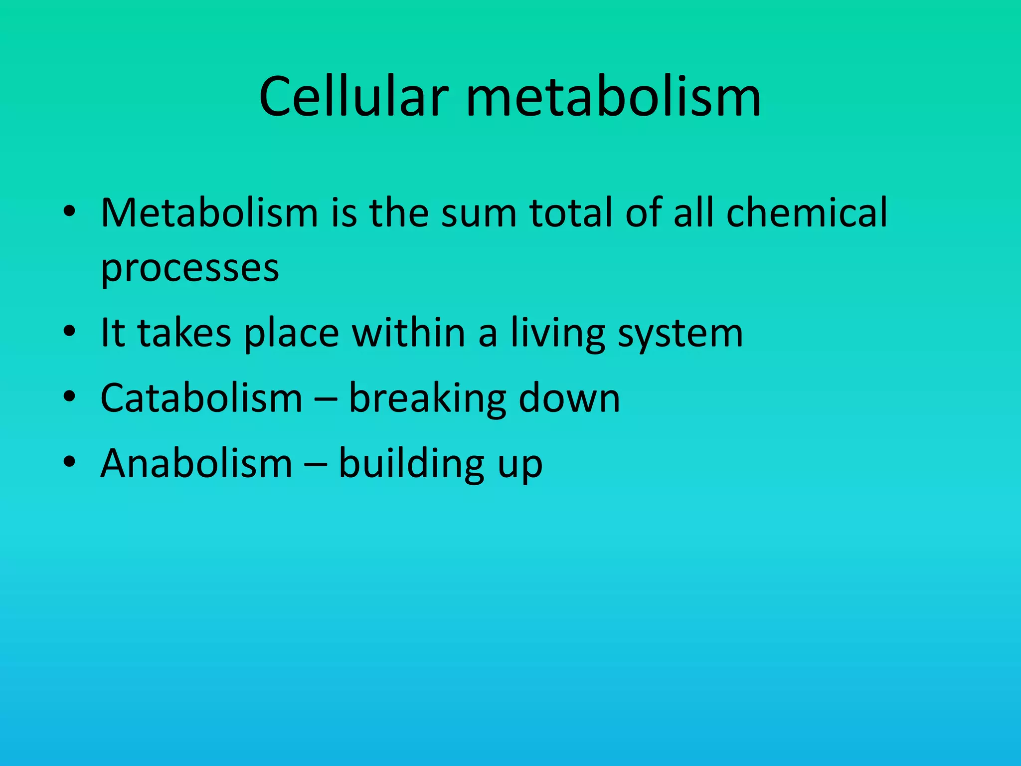 Cell metabolism energy and photosynthesis | PPTX