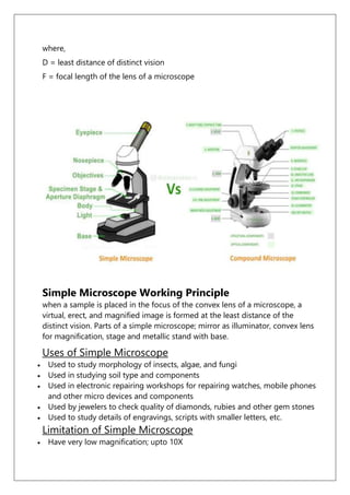 CELL MICROBIOLOGY AND MICROSCOPE TYPES | DOCX | Biological Sciences ...