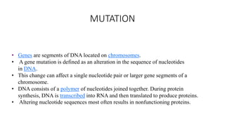 Cell mutation dipak | PPT