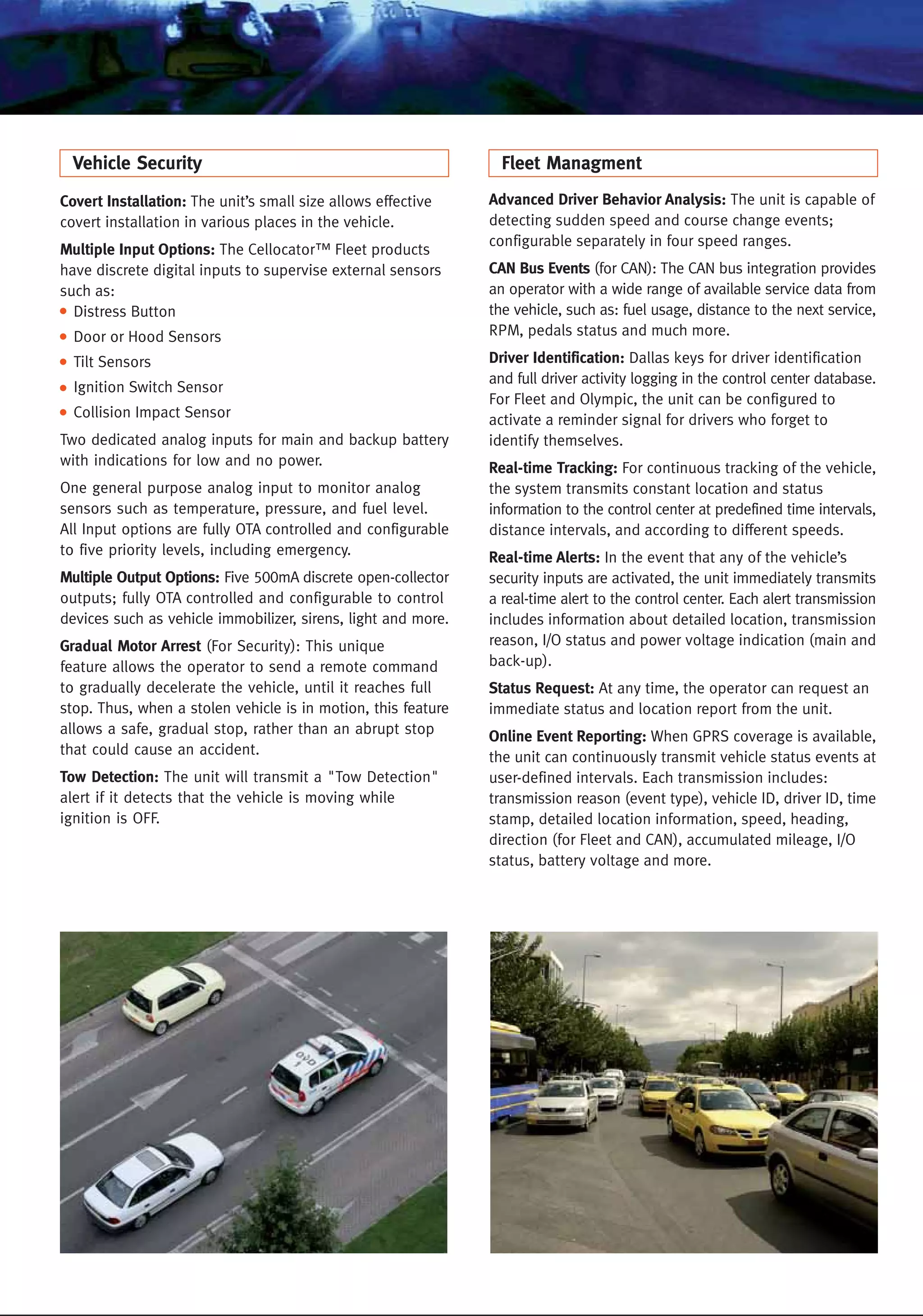 Cellocator Fleet Product Line | PDF