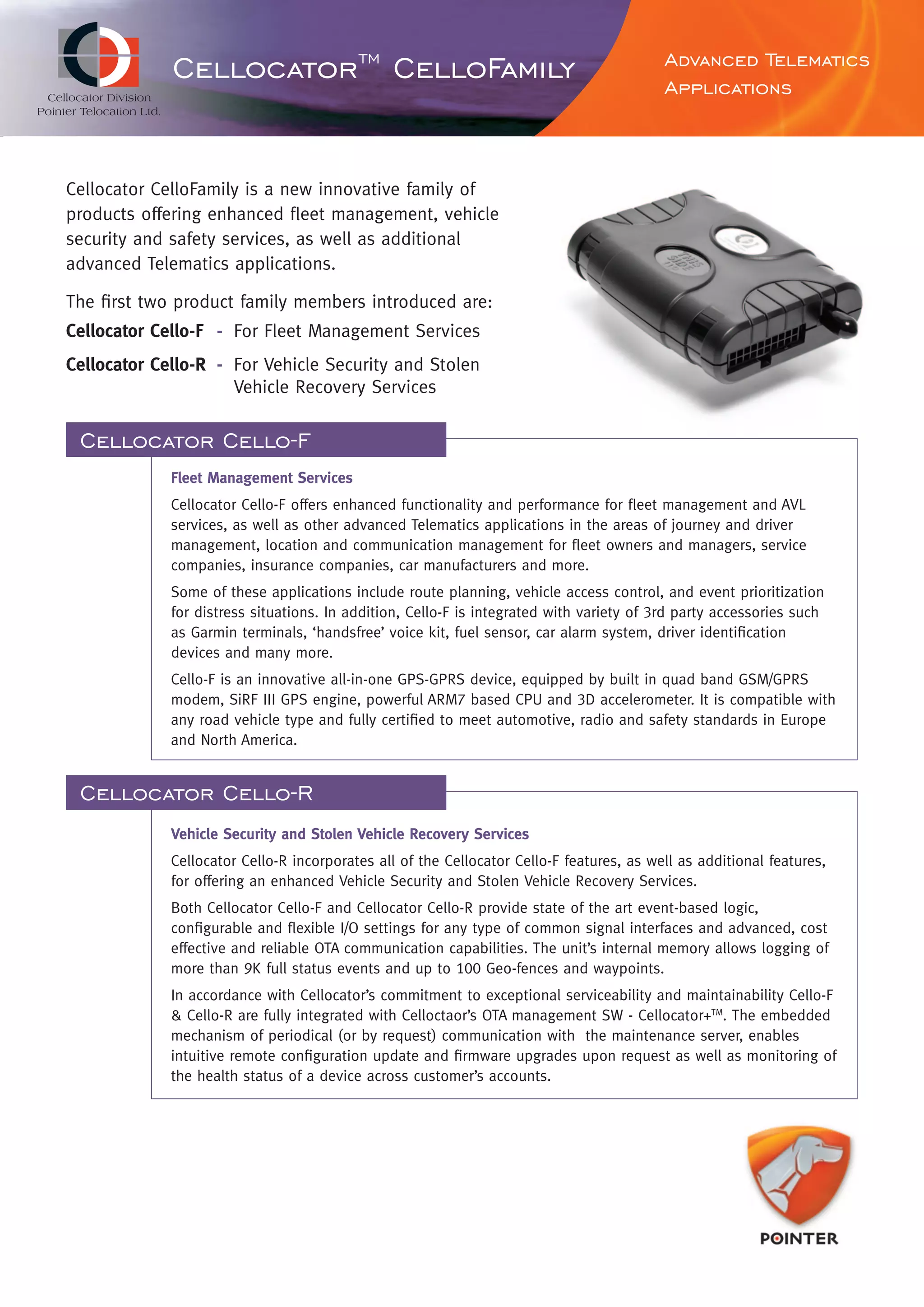 Cellocator CelloFamily | PDF