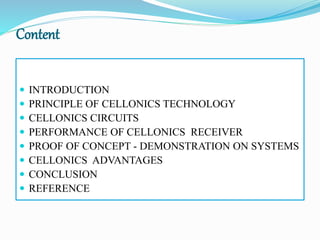 Cellonics technology | PPTX