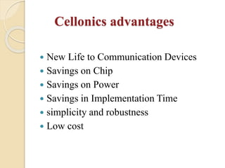 Cellonics ppt | PPT