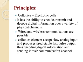 Cellonics ppt | PPTX