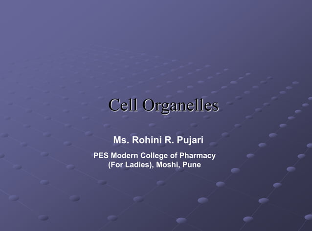 Cell organelles | PPT