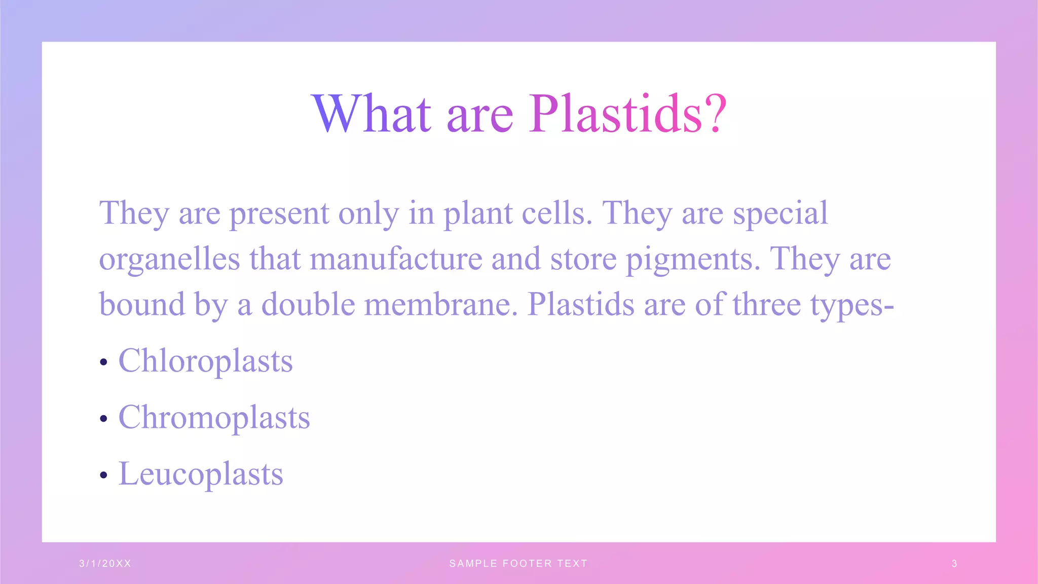 Cell organelles plastid | PPT