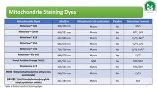 Cell Organelle Staining Dyes | PPTX