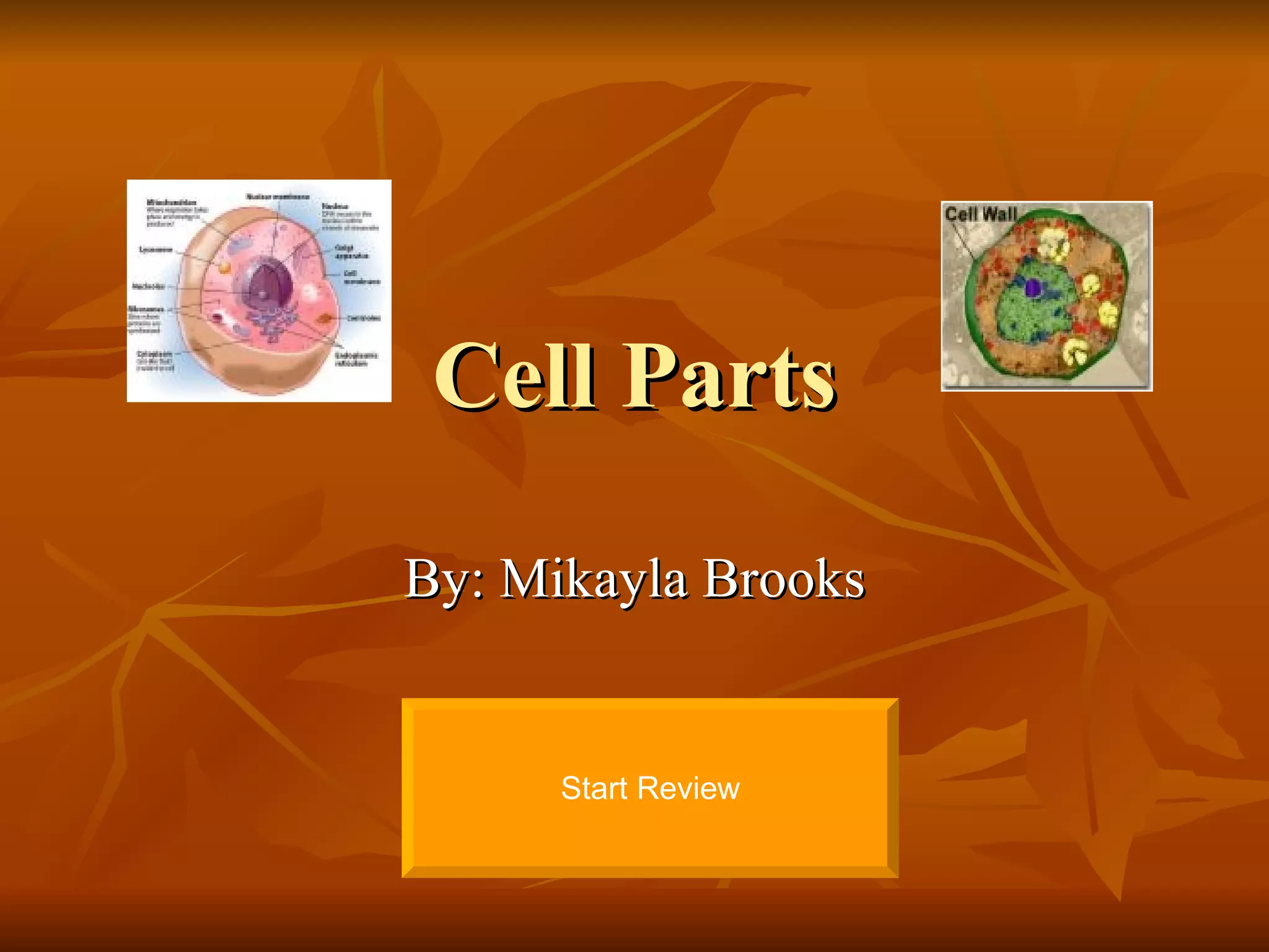 cell parts | PPT