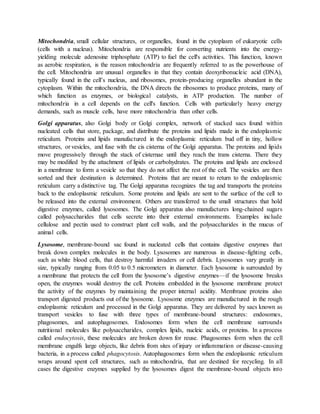 Cell pathology assignment | PDF