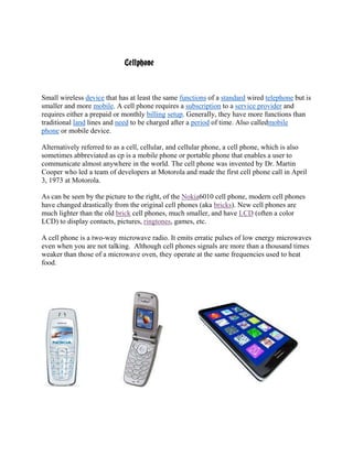 Cellphone | DOCX
