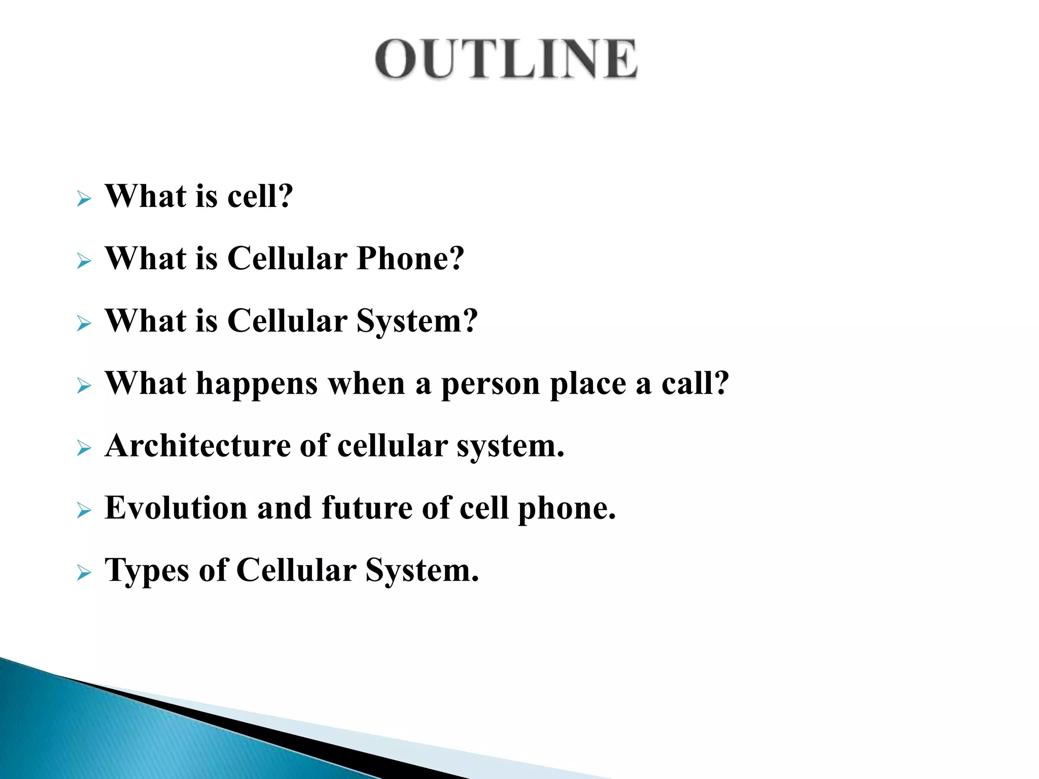 fundamental for cellular system | PPTX