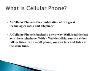 fundamental for cellular system | PPTX