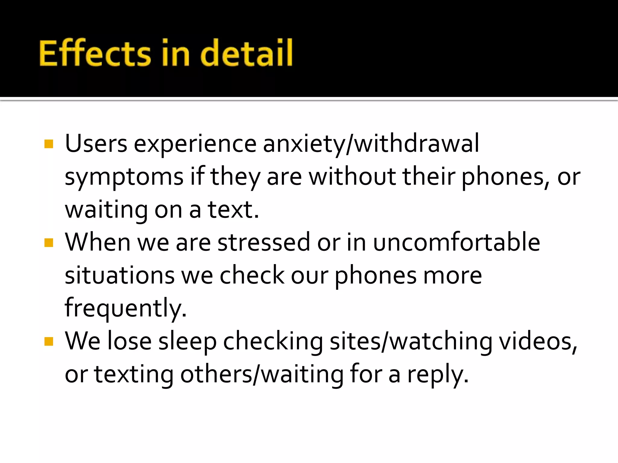 Cell Phone Addiction | PPTX