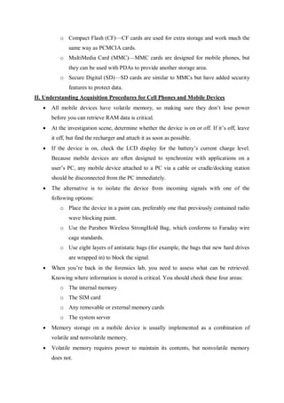 Cell Phone and Mobile Devices Forensics | PDF