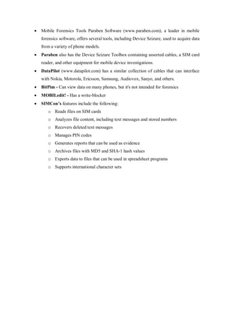 Cell Phone and Mobile Devices Forensics | PDF