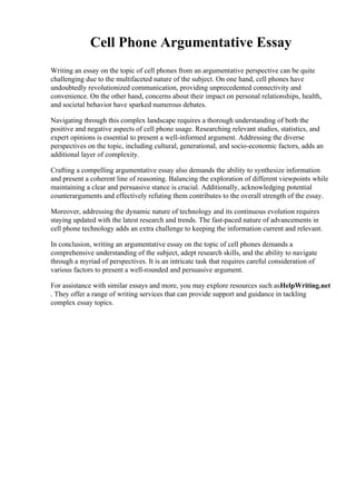 Cell Phone Argumentative Essay.pdf
