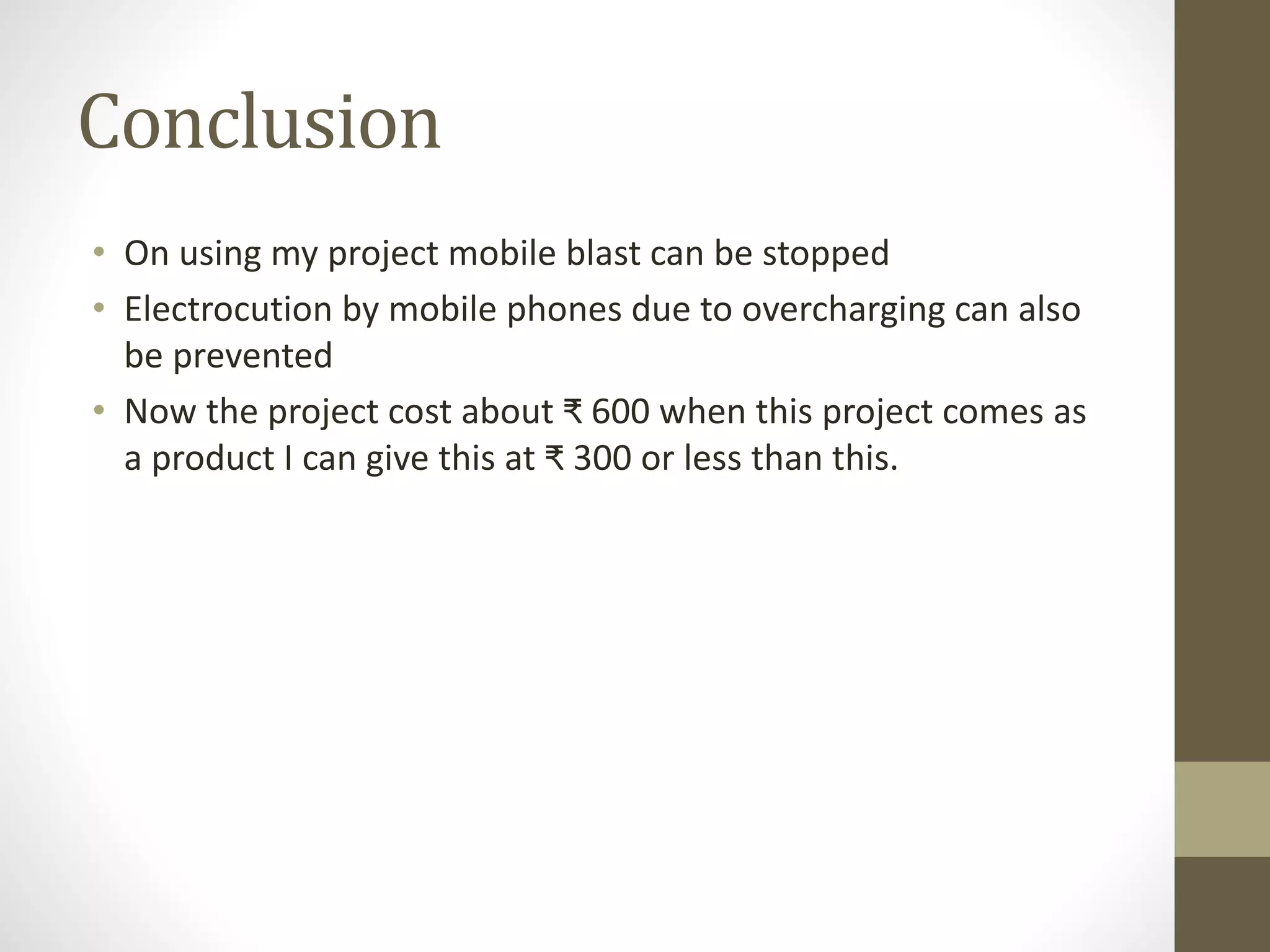 Cell phone blast prevention | PPT