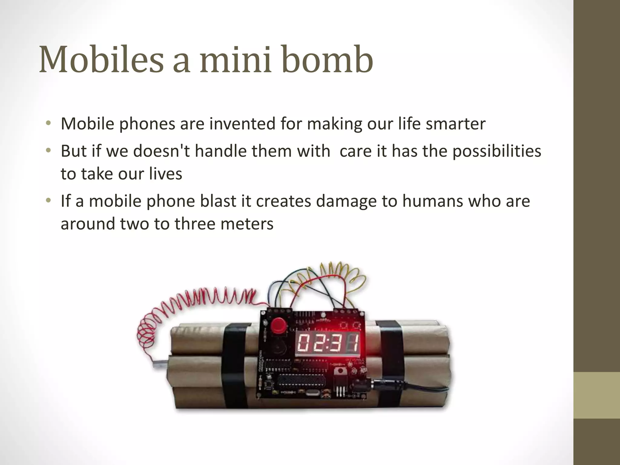 Cell phone blast prevention | PPTX