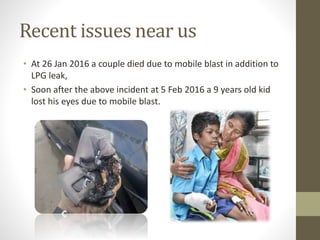 Cell phone blast prevention | PPTX