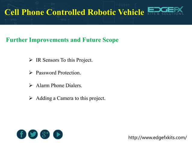 Cell Phone Controlled Robotic Vehicle | PPT