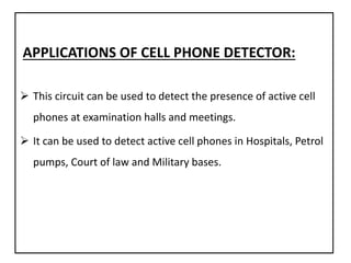 Cell Phone Detector ppt- IIEST, Shibpur | PPTX
