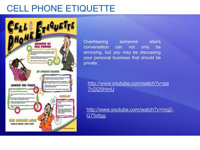 Cell phone etiquette | PPT