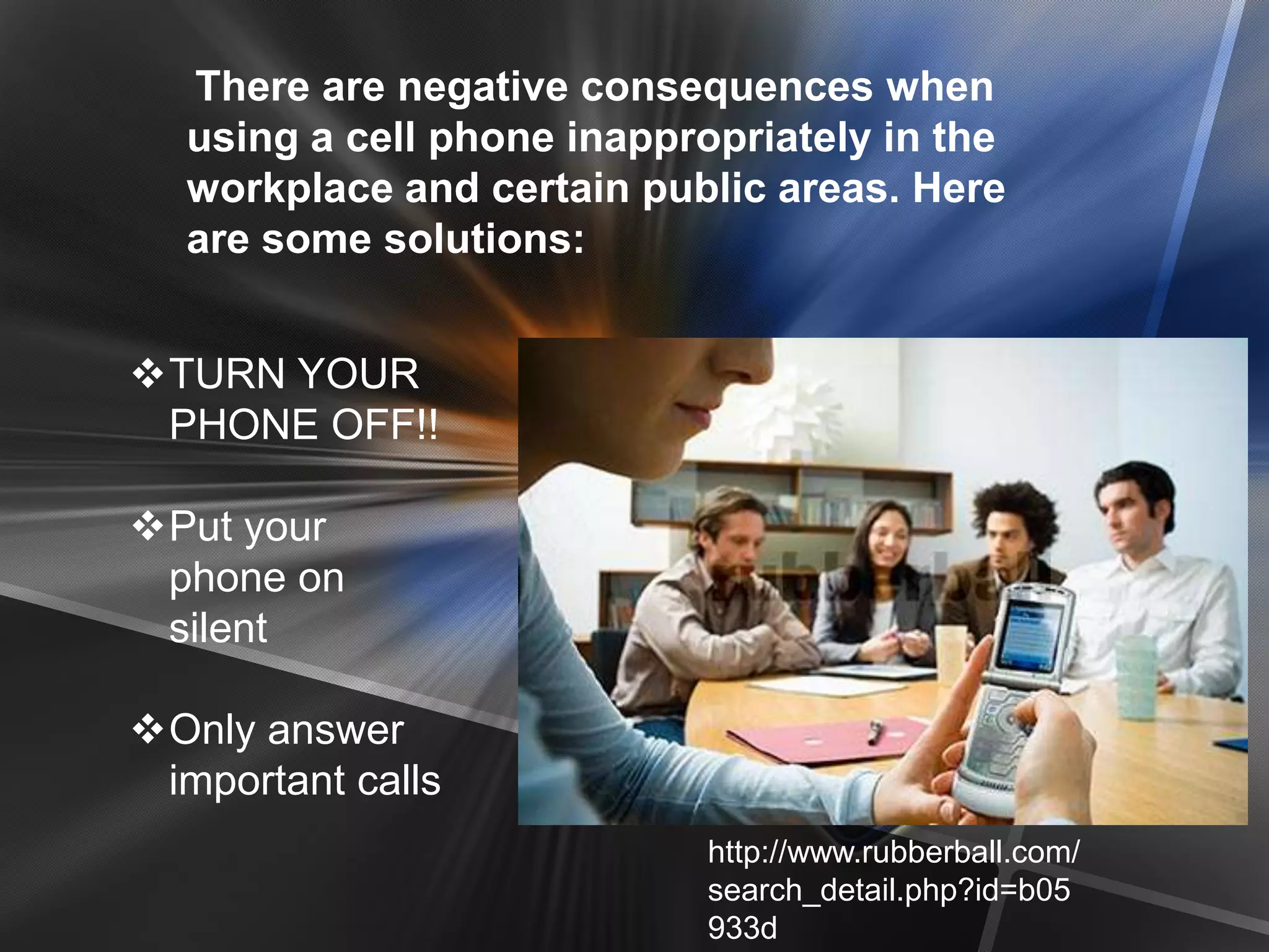 Cell phone etiquette2 | PPT