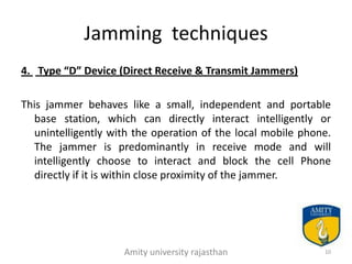 Cell phone jammer ppt | PPTX
