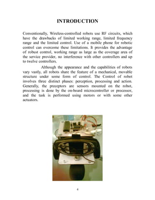 Cell Phone Operated Land Rover | DOC