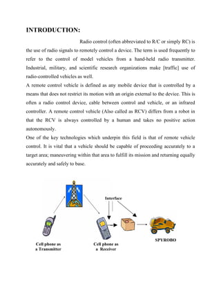 Cell phone operated robot synopsis | DOC | Digital Audio | Computer ...