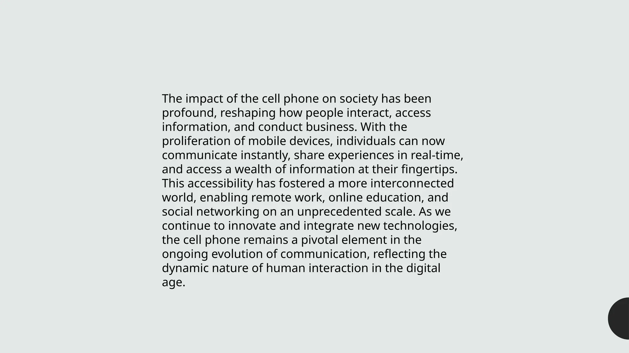 Cell phone invention history and impact on society.pptx
