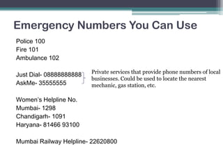 Cell phones and emergency situations | PPT