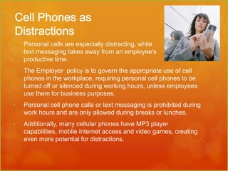 Cell phones at work for Managers | PDF