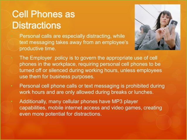 Cell phones at work for Managers | PDF | Phone Services | Home Utilities