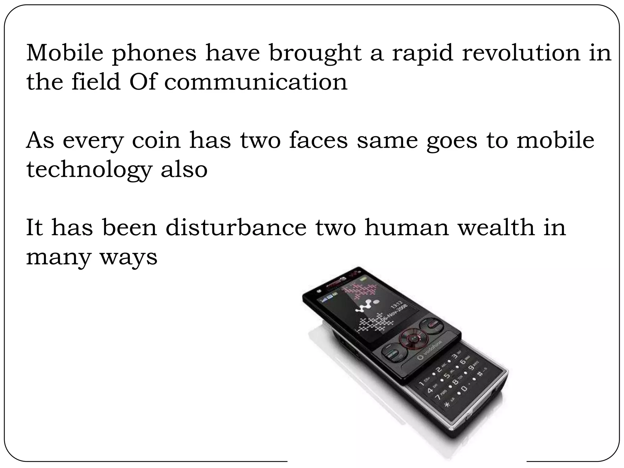 Cell Phones Disturbance And Health Problems | PPTX