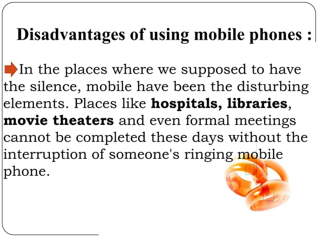Cell Phones Disturbance And Health Problems | PPTX