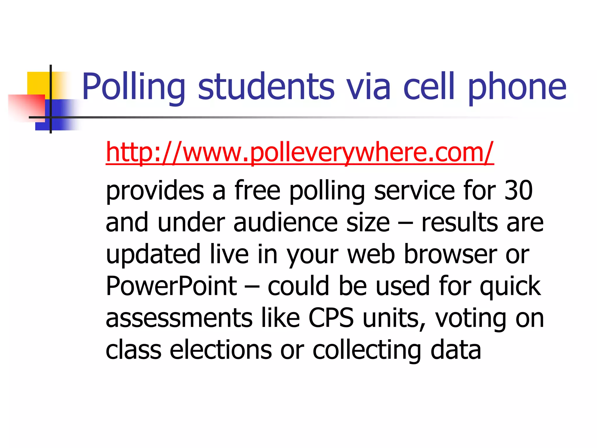 Cell Phone Usage Power Point | PPTX