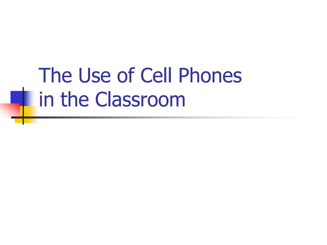 Cell Phone Usage Power Point | PPTX | Education
