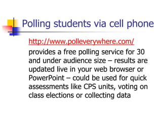 Cell Phone Usage Power Point | PPTX