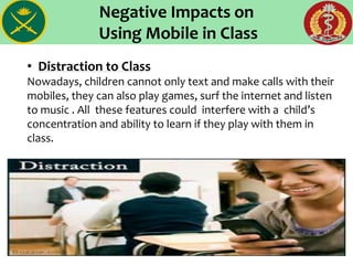 Cell phone use in school and colleges | PPTX