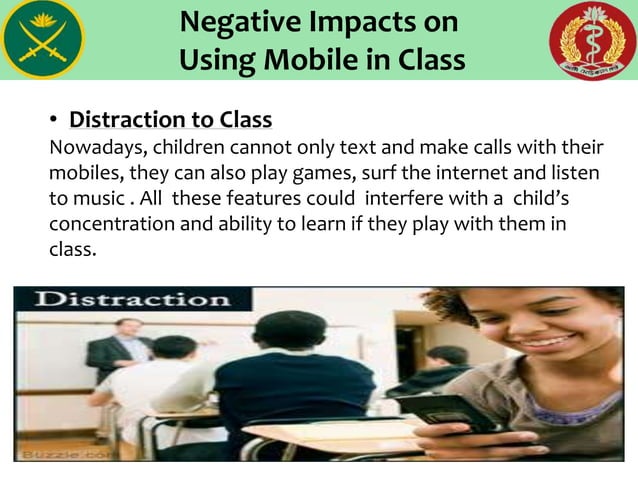 Cell phone use in school and colleges | PPTX