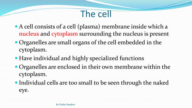 Cell physiology | PPTX