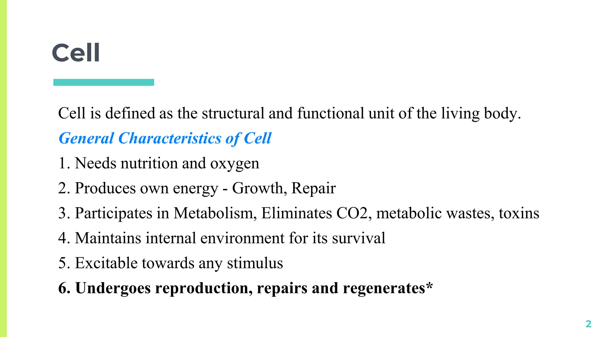 INTRODUCTION TO BASICS OF HUMAN CELL PHYSIOLOGY | PPTX