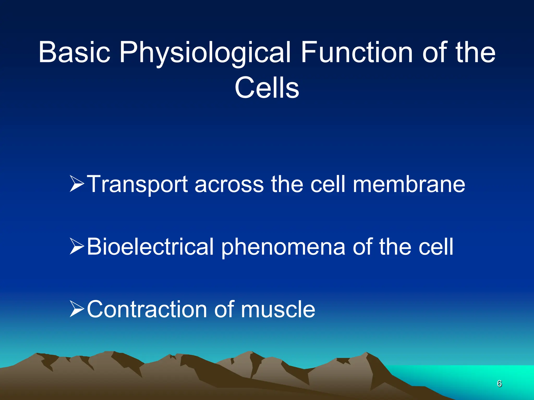 general physiology for pharmacy students cell physiology | PPT