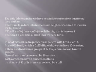 GSM Cell planning and frequency reuse | PPTX