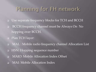 GSM Cell planning and frequency reuse | PPTX
