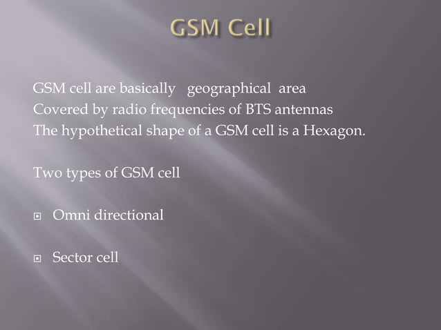GSM Cell planning and frequency reuse | PPT