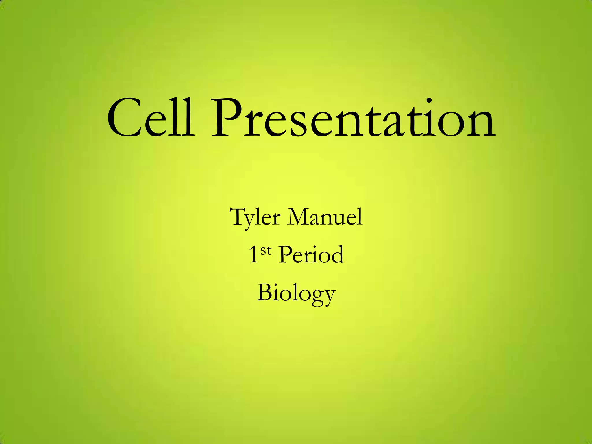 Cell presentation | PPTX